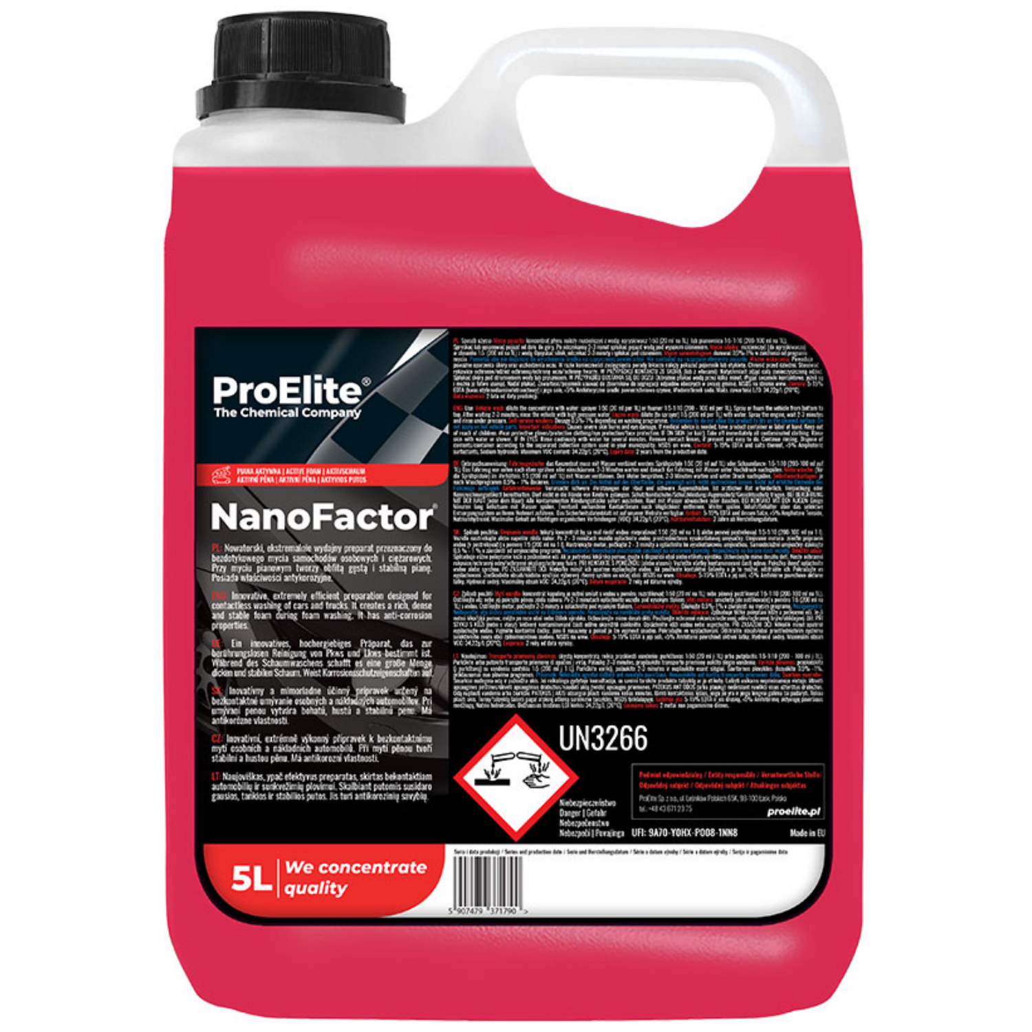 ProElite bardzo wydajna piana aktywna NanoFactor 5L - Art Shine Radom