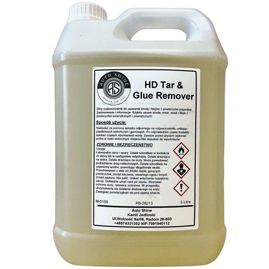 Auto Shine HD Tar & Glue Remover mocny środek do usuwania smoły i kleju 5L