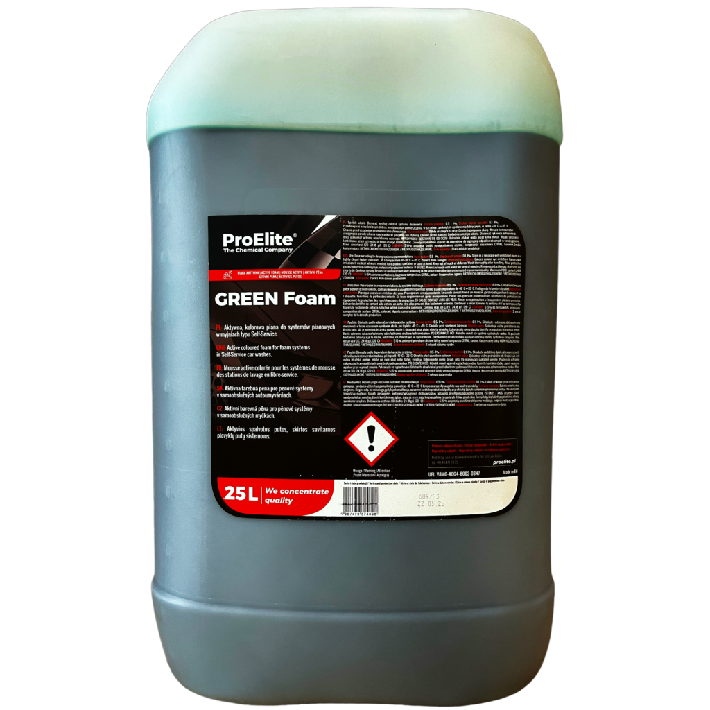 ProElite GREEN Foam kolorowa zielona piana aktywna 25L